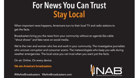 NAB Takes Out ‘We Are Broadcasters’ Ads | TV Tech