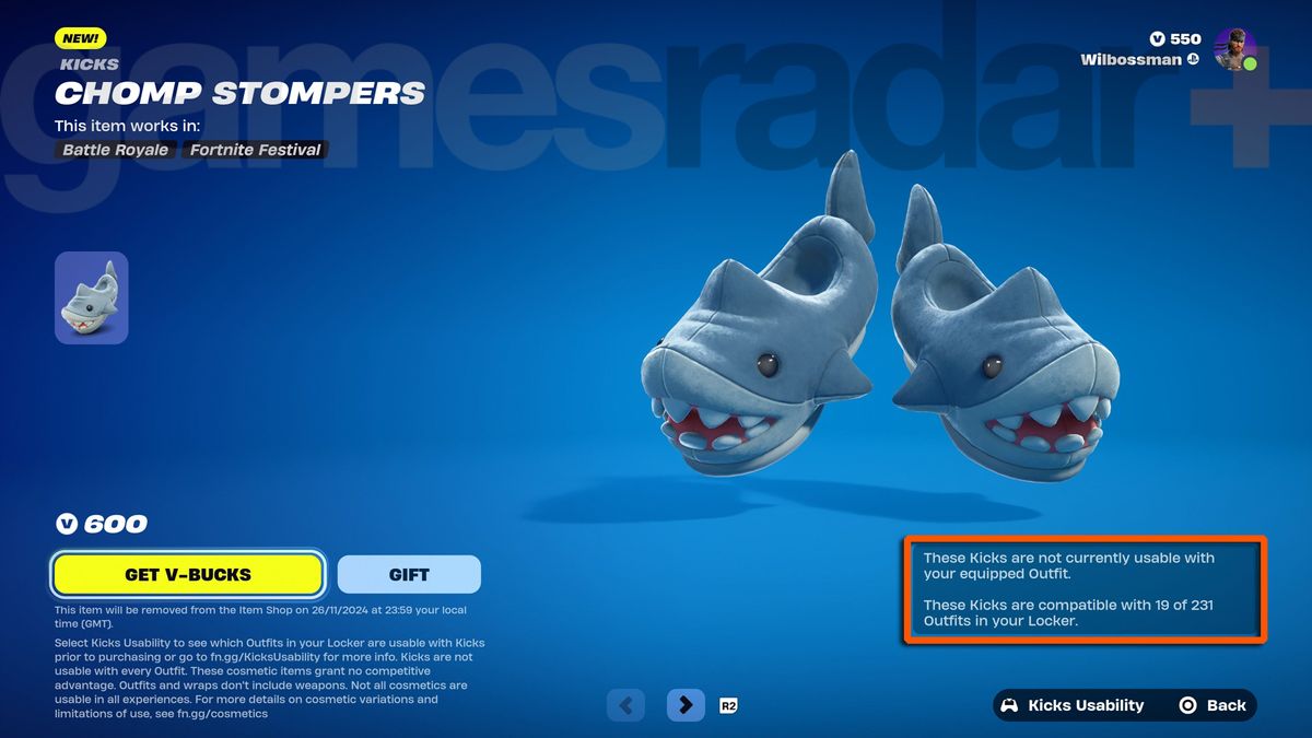 Fortnite Kicks: How to get shoes and check compatibility | GamesRadar+