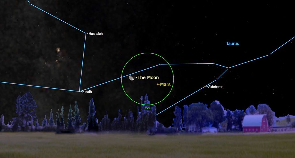 See the conjunction of the moon and Mars tonight (Sept. 16) | Space