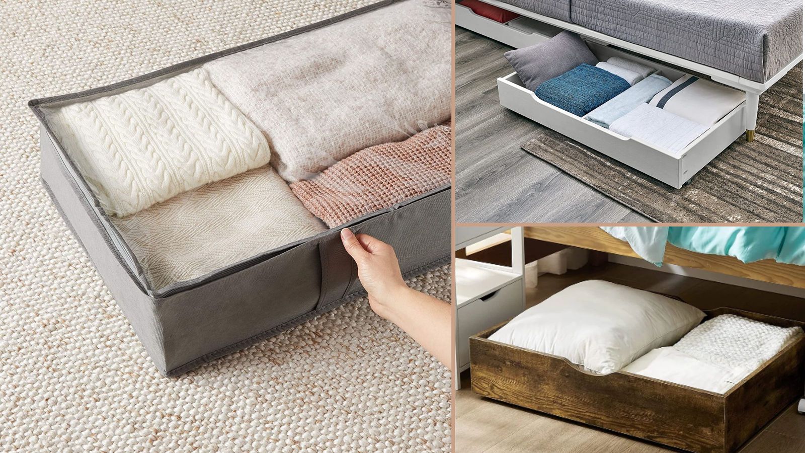The best under-bed storage buys —drawers, bins, and bags | Real Homes