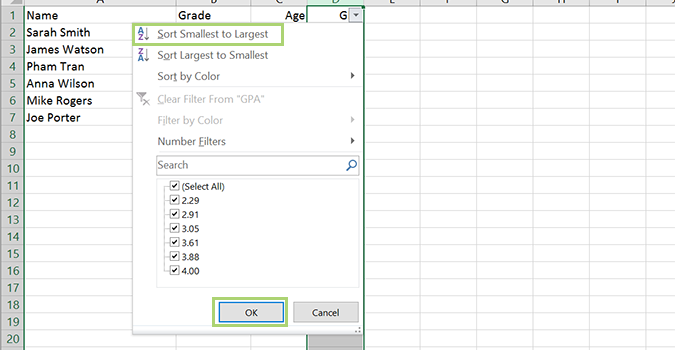 How To Create A Sortable Column In An Excel Workbook Laptop Mag 6668