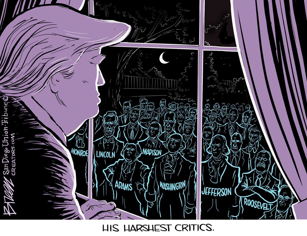 Political Cartoon U.S. Trump White House Capitol riot | The Week