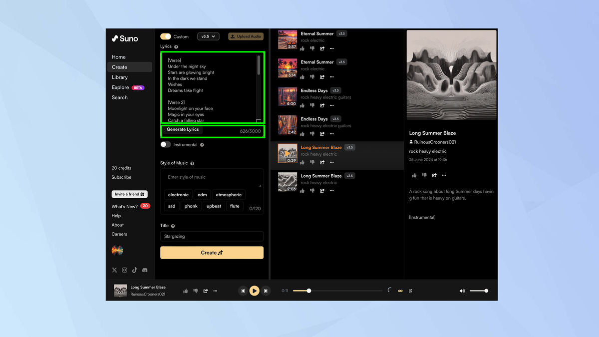 How to make music with AI using Suno | Tom's Guide