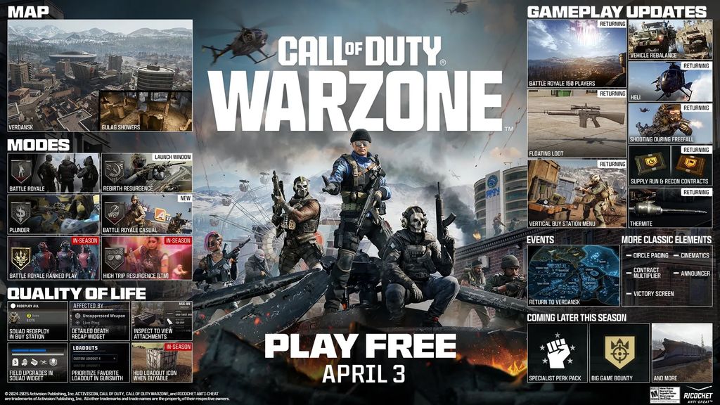 Call of Duty Warzone Verdansk release time for your timezone | TechRadar