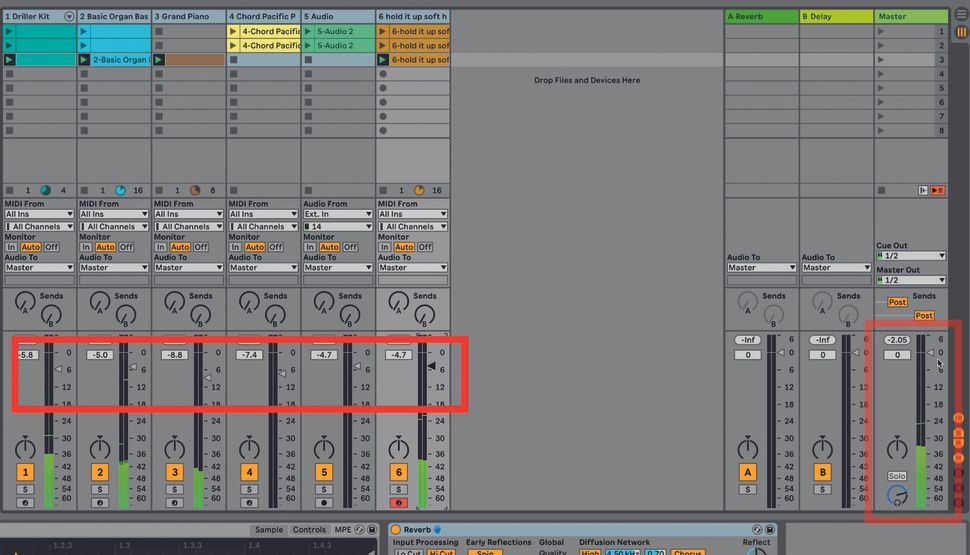 How to make a track in Ableton Live 11 Lite: using audio effects ...