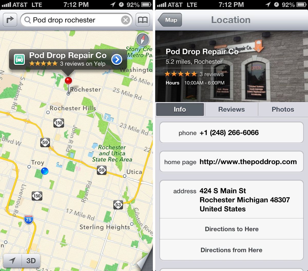 iOS 6 Maps vs. iOS 5 Maps vs. maps.google.com: Location data shootout! | iMore