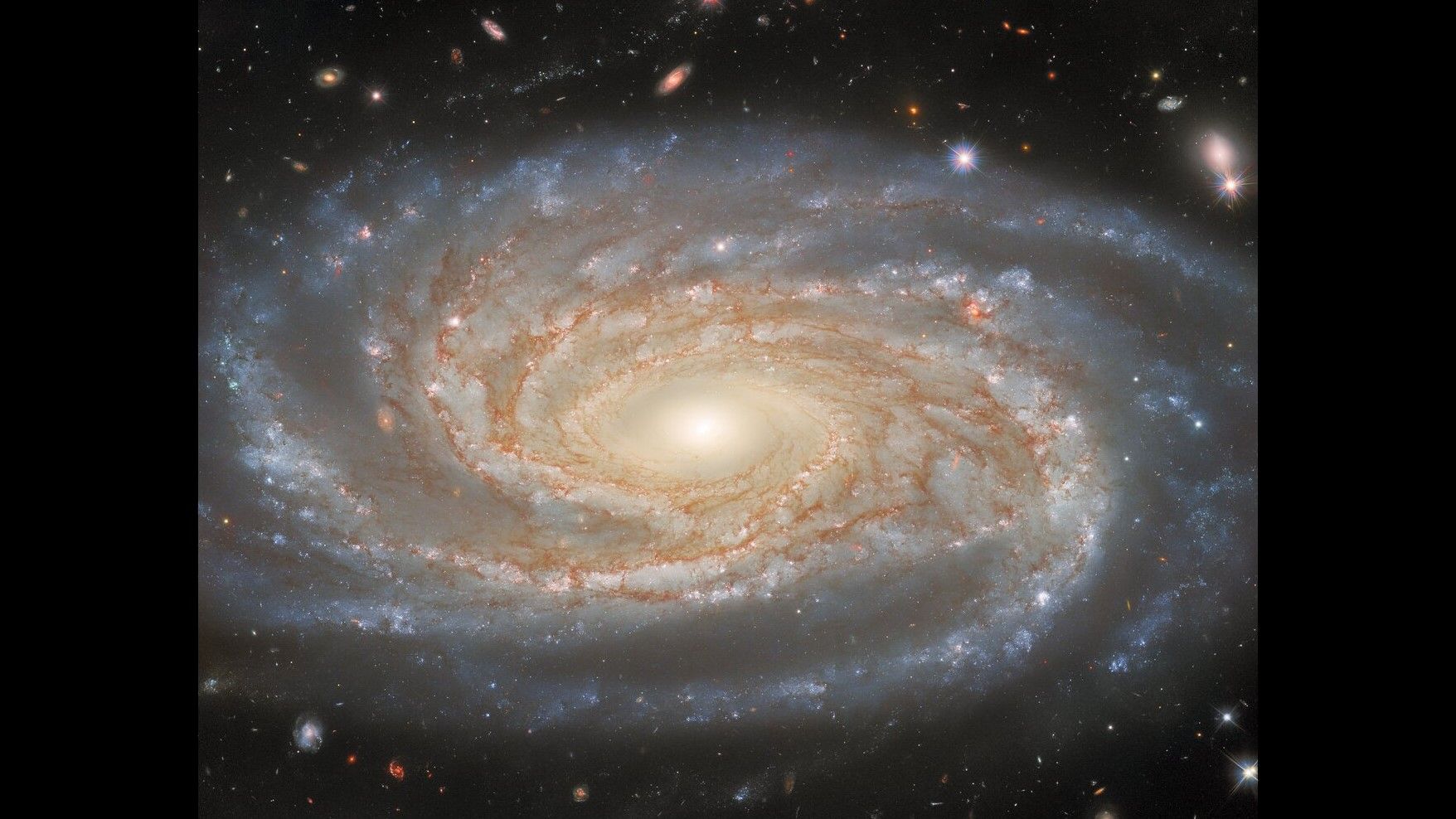 Hubble Telescope's views of enormous spiral galaxy illuminate a big ...