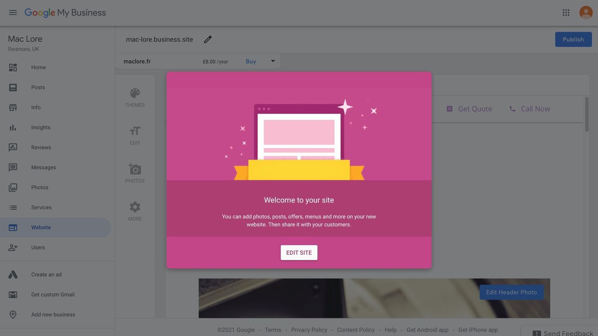 Google Website Builder review | TechRadar