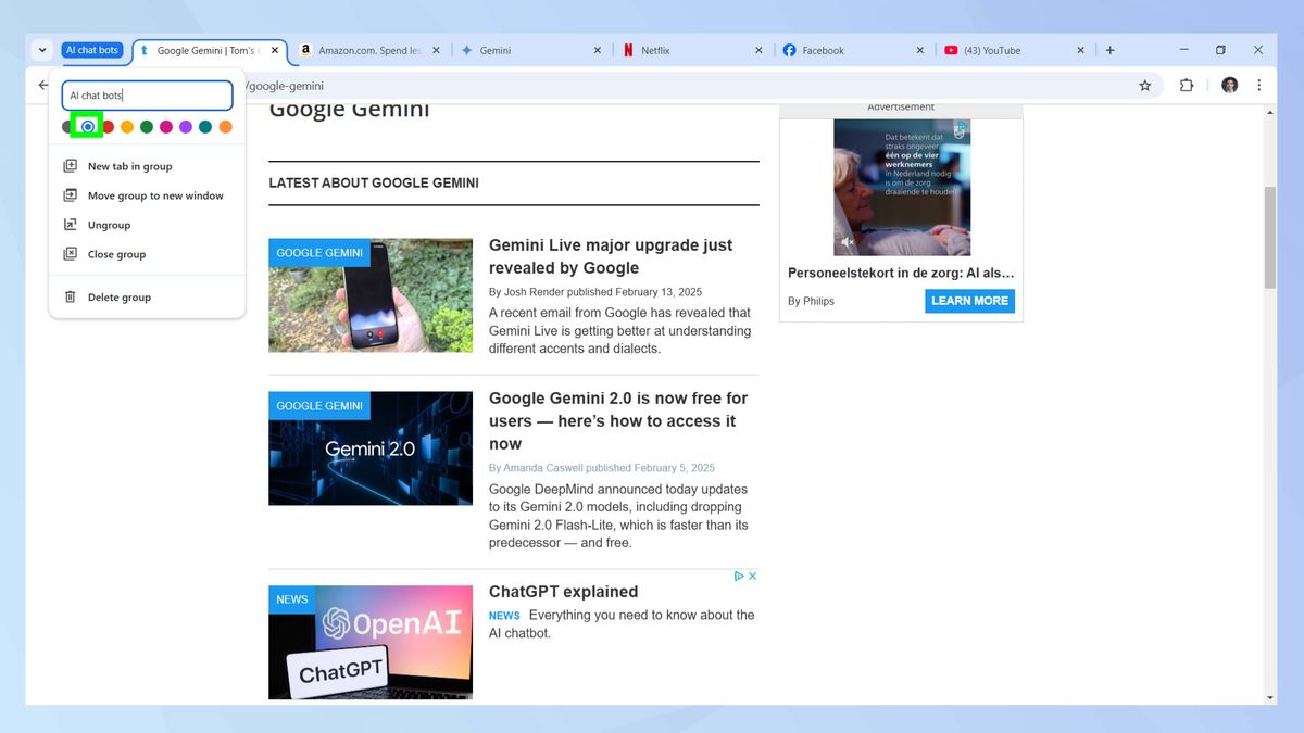 How to group tabs in Google Chrome | Tom's Guide