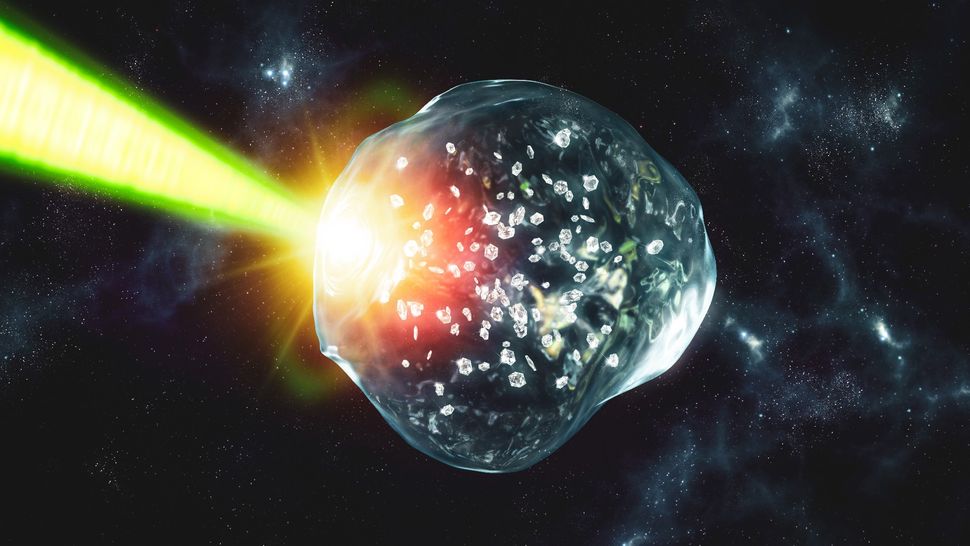 Diamond rains could fall through the interior of ice giant planets | Space