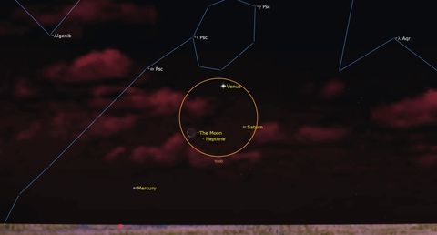 See a cosmic 'smiley face' in the early morning sky as the moon greets ...