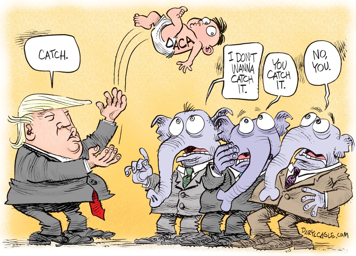 Political cartoon U.S. Trump GOP DACA | The Week