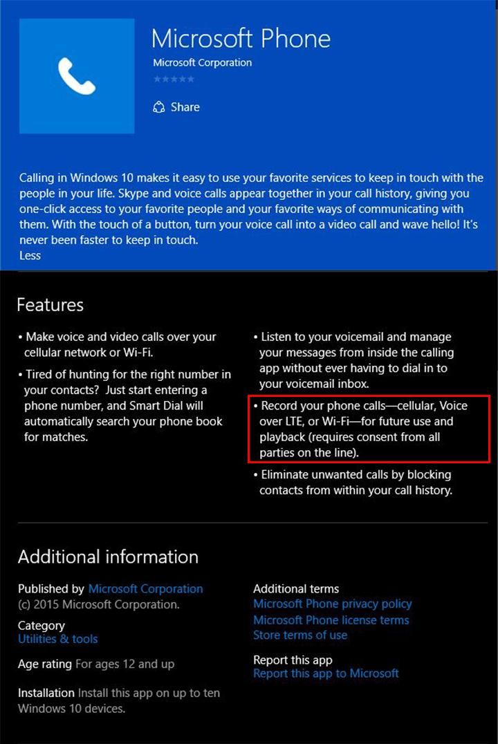 Windows 10 Phone app will include Call Recorder feature | Windows Central