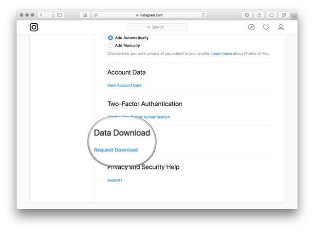 How to download your Instagram data with the Data Download tool | iMore