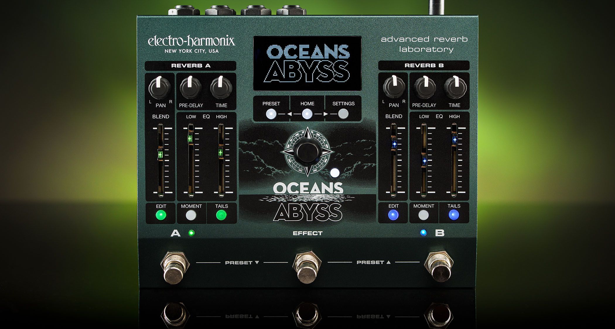 “The Oceans Abyss expands on Electro-Harmonix’s highly acclaimed reverb ...