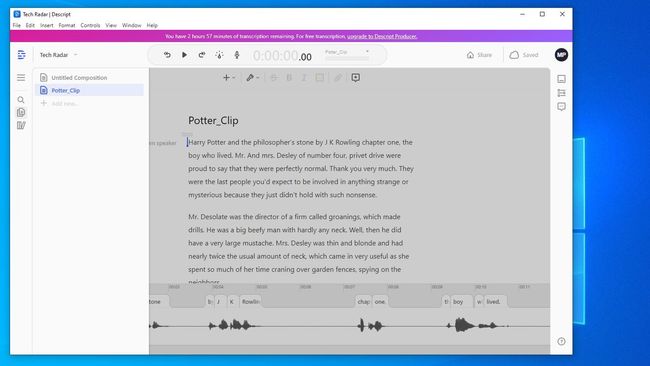 Descript audio and podcast platform review | TechRadar
