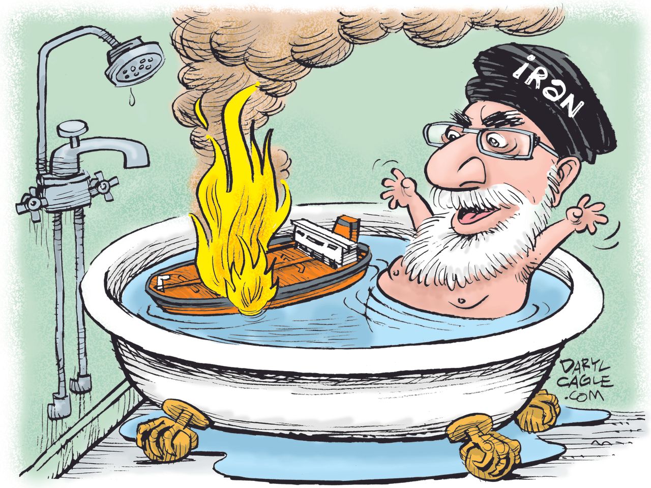 7 scathing cartoons about rising tensions with Iran | The Week