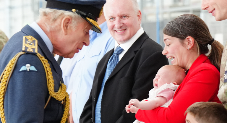 Even King Charles Couldn't Cheer Up a Crying Baby This Week | Marie Claire