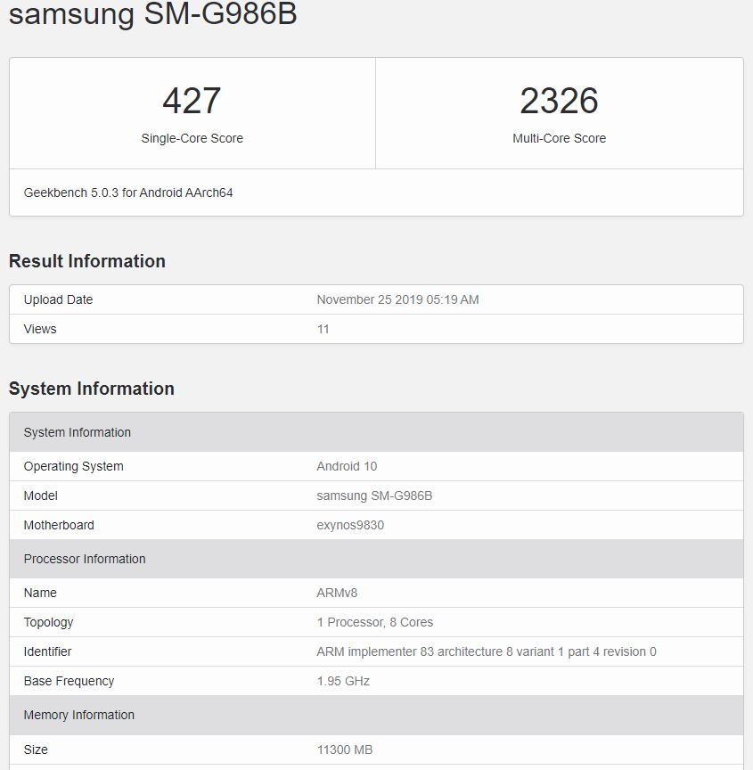 Samsung Galaxy S11 5G specs and benchmark results revealed | Tom's Guide