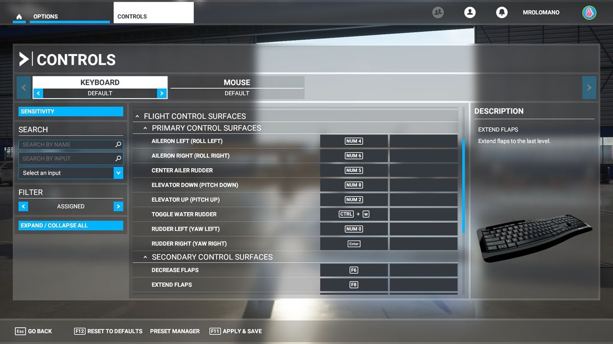 Microsoft Flight Simulator 2020 keyboard controls: Every default Flight ...