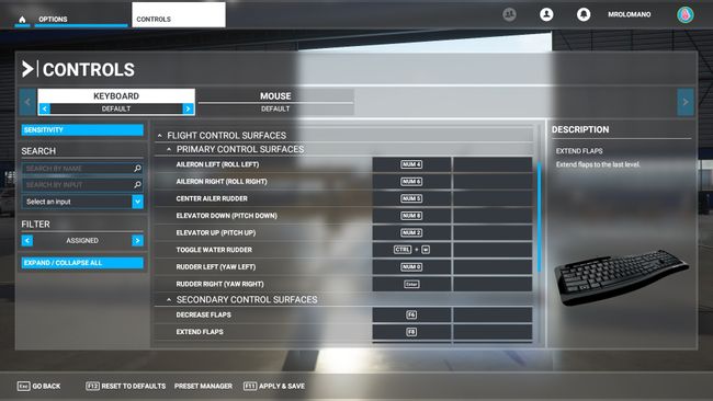 Microsoft Flight Simulator 2020 keyboard controls: Every default Flight ...