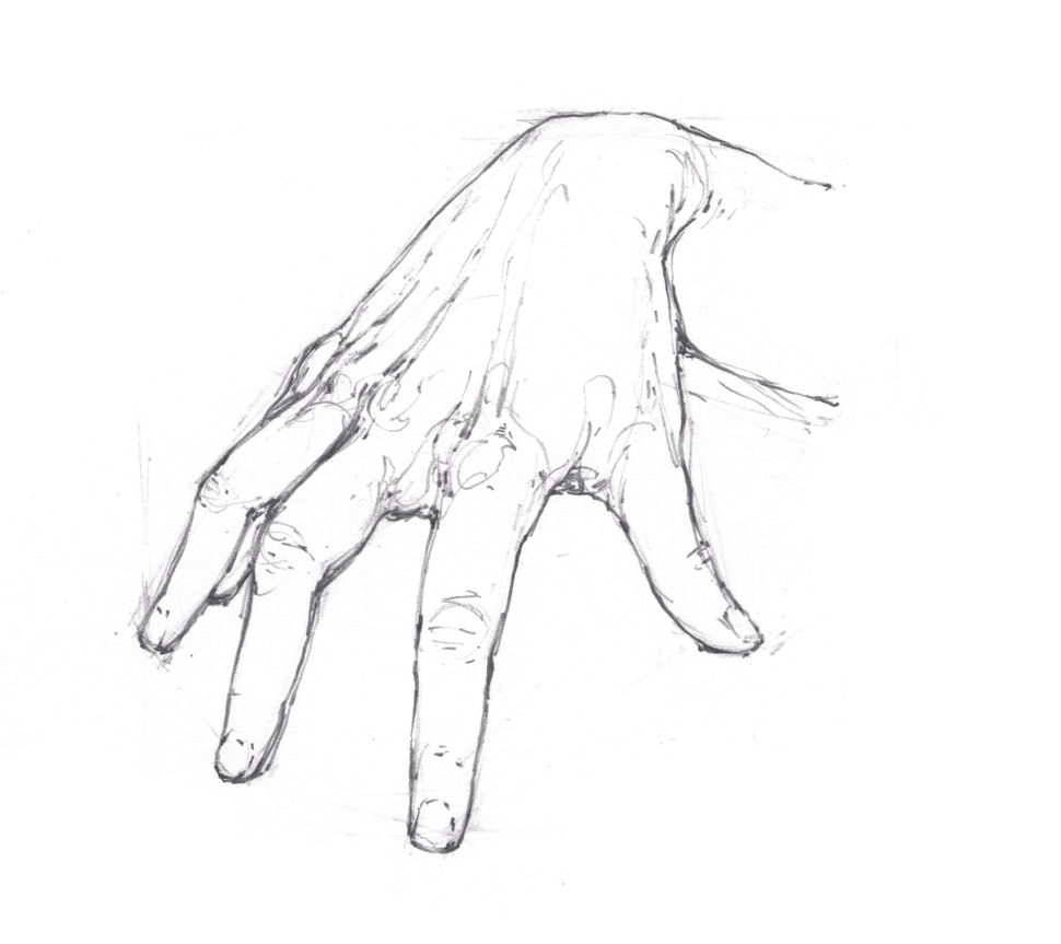 How to use negative space to accurately draw hands | Creative Bloq