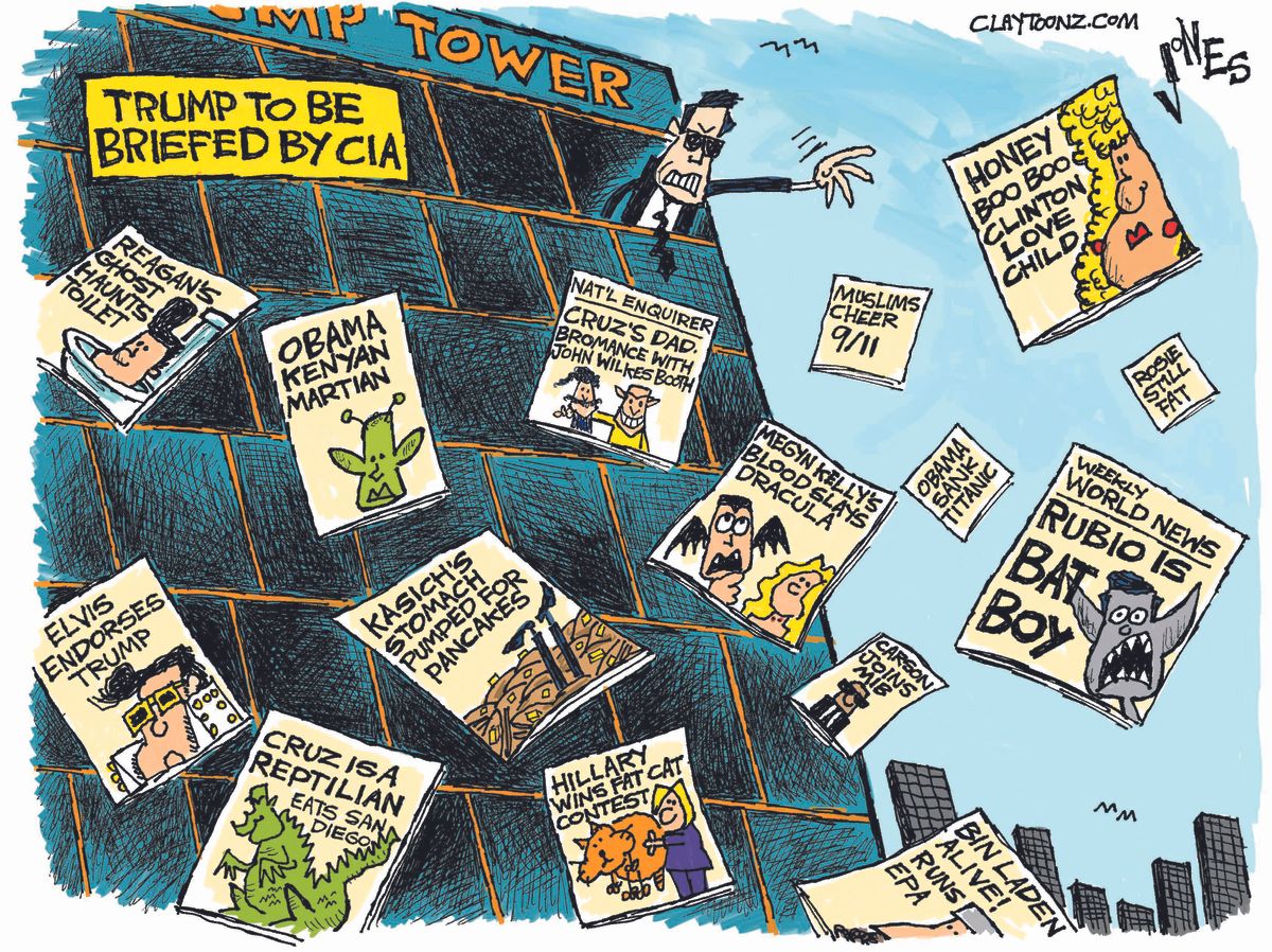 Political Cartoon U.S. trump CIA Briefing | The Week