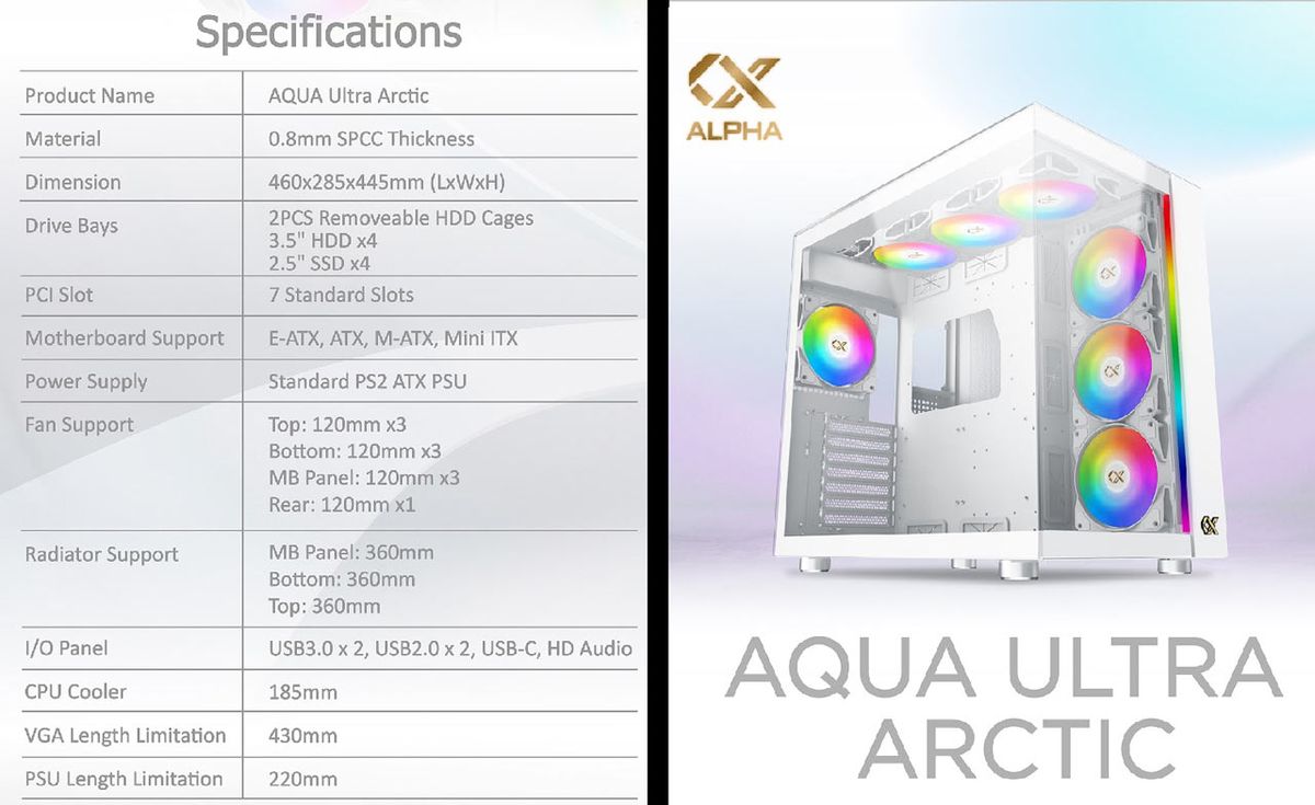 Xigmatek Shows off Glowing White PC Test Bed and Several High-End Cases ...