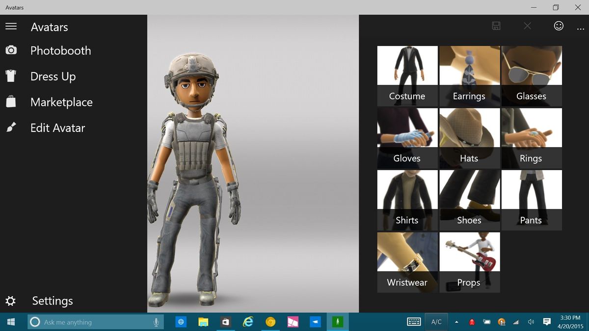 Xbox Avatars app launches for Windows 10 Technical Preview | Windows ...