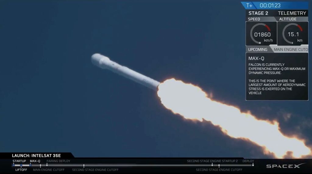 SpaceX Launches Super-Heavy Intelsat 35e Satellite (Photos) | Space