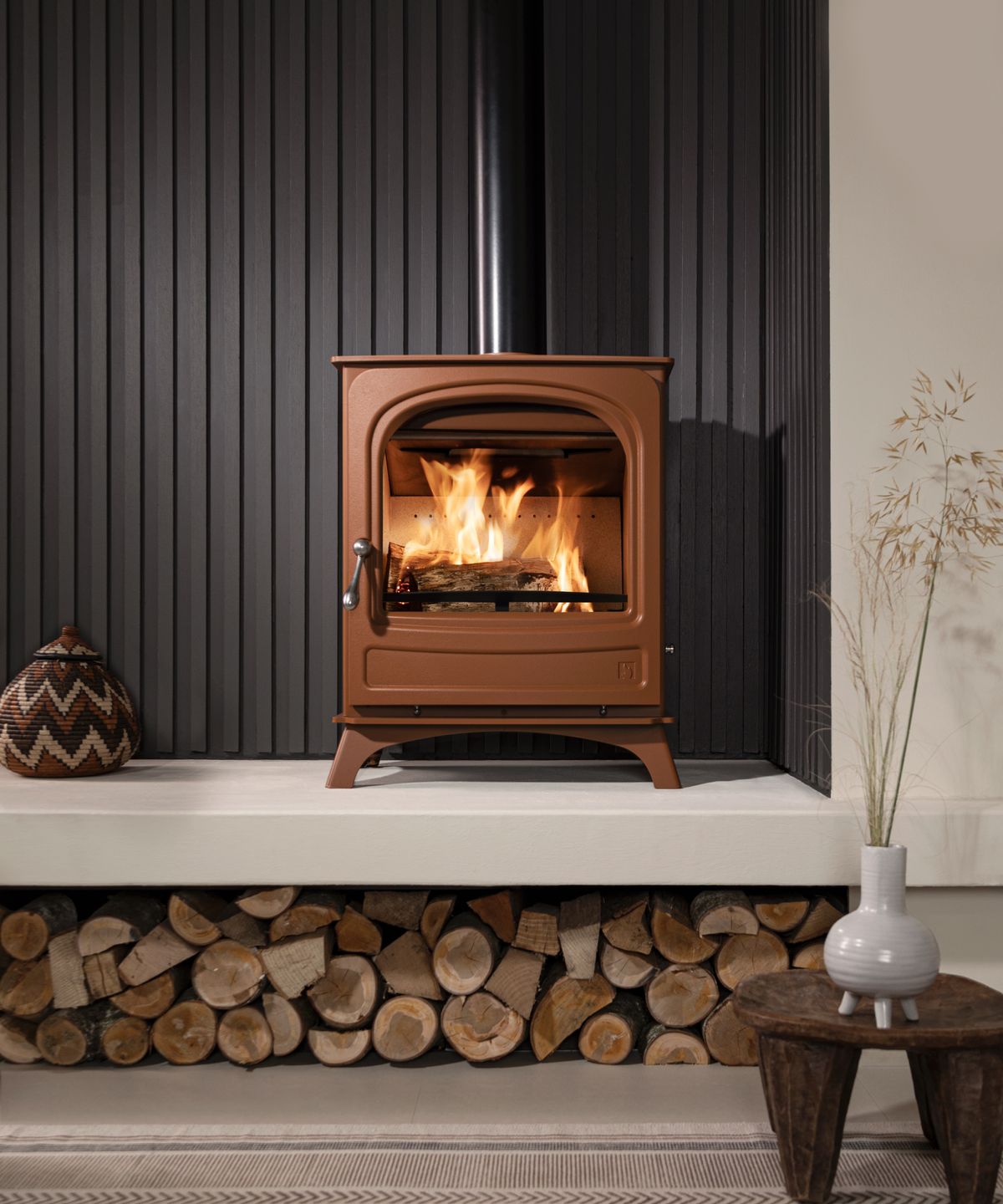 12 freestanding log burner ideas to add warmth and style | Homebuilding