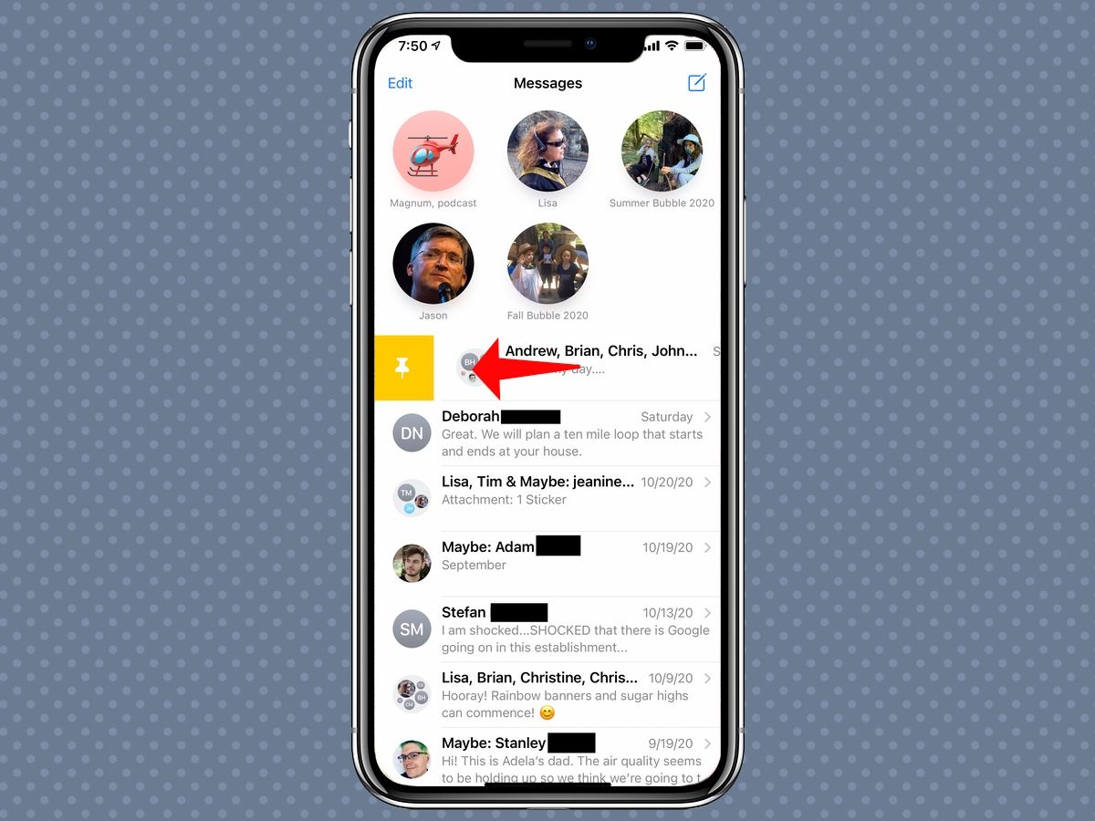 iOS 14: How to pin a conversation in the Messages app | Tom's Guide