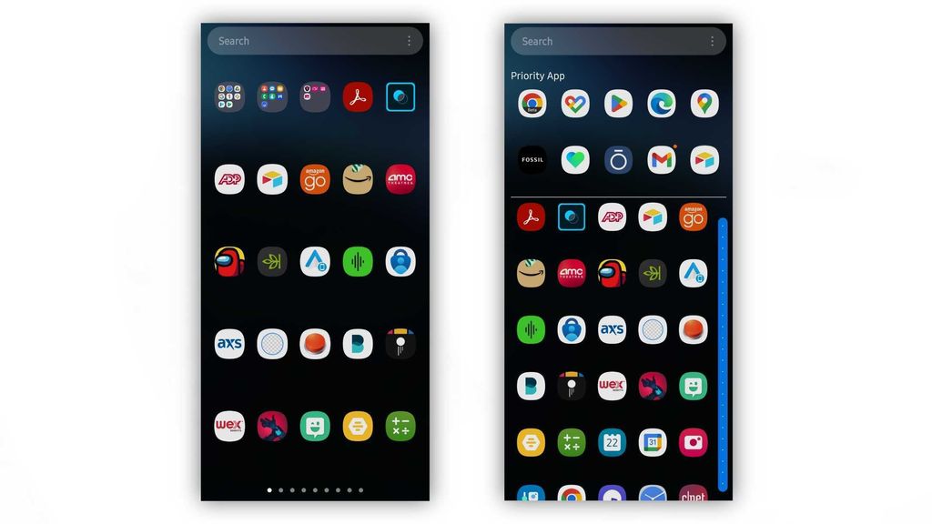 How to set up a vertical app drawer on a Samsung Galaxy phone | Android ...