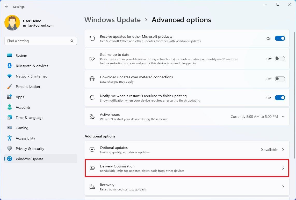 How to stop uploading updates to other devices on Windows 11 | Windows ...