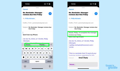 How to use Smart Replies in Mail using Apple Intelligence | Tom's Guide