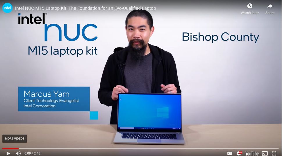 Intel introduces M15 Nuc Laptop kit | Laptop Mag