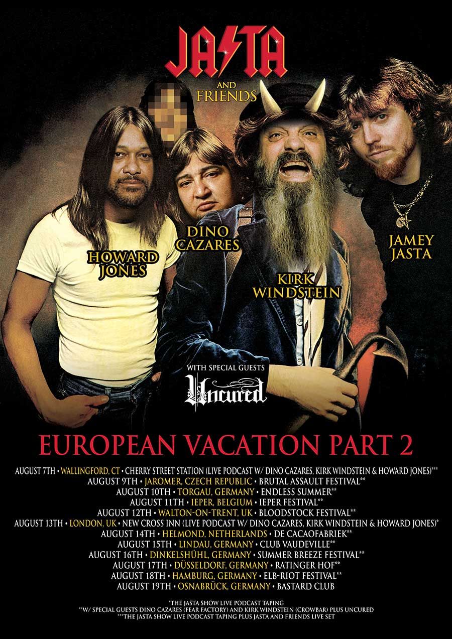 Jamey Jasta reveals specials guests for his Jasta And Friends tour | Louder