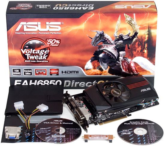 Asus EAH6850 DirectCU Overclock Edition - Roundup: Four Radeon HD 6850 ...