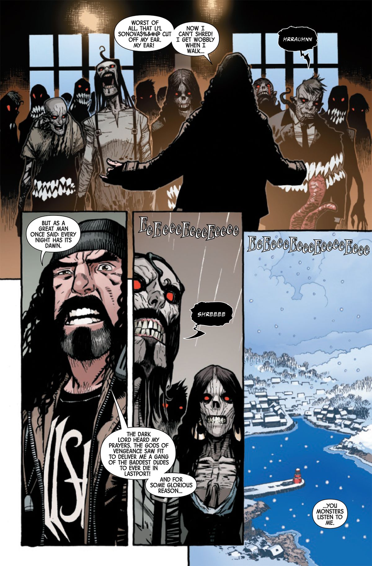 Wolverine stands alone as the zombiote invasion reaches a small town in ...