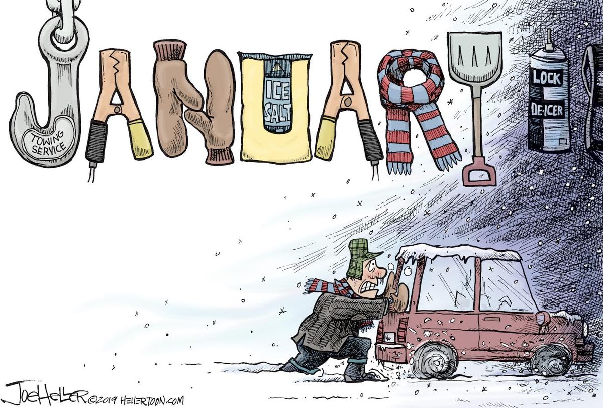 Editorial cartoon U.S. january cold weather winter | The Week