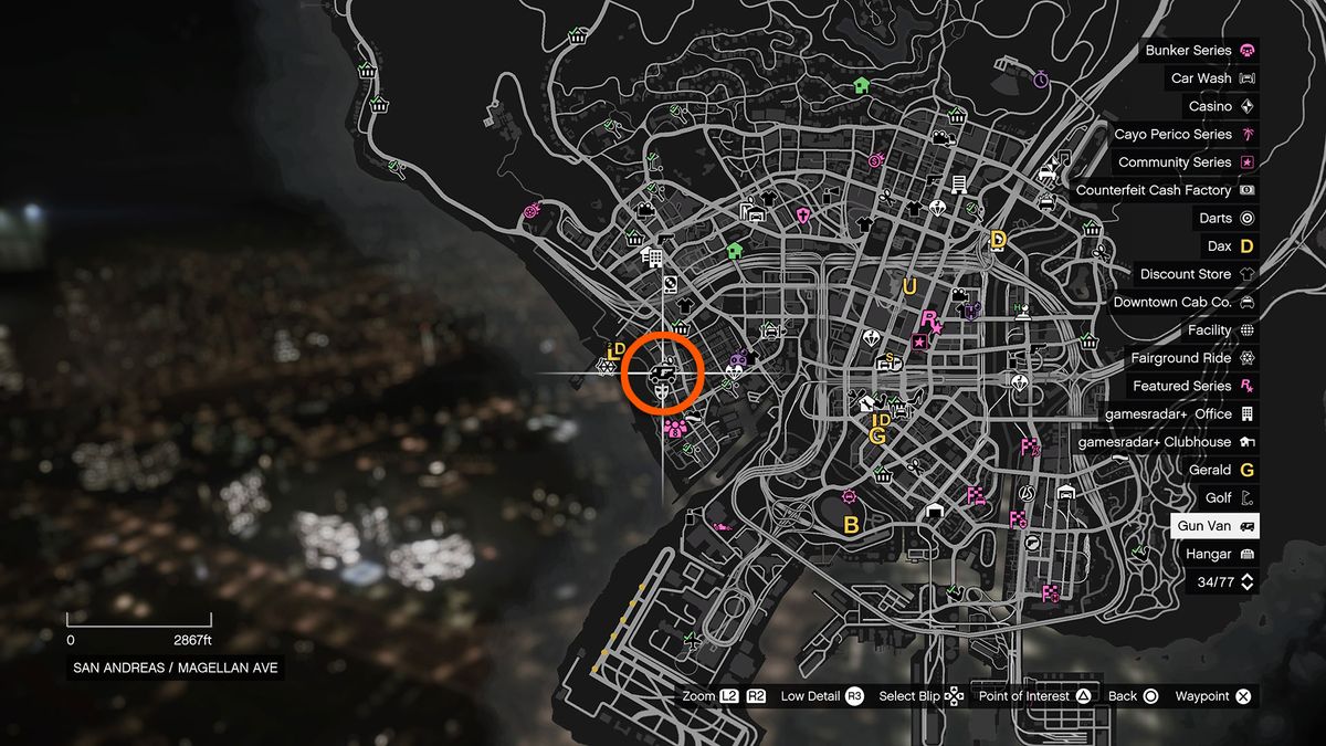 Where to find the GTA Online Gun Van location | GamesRadar+