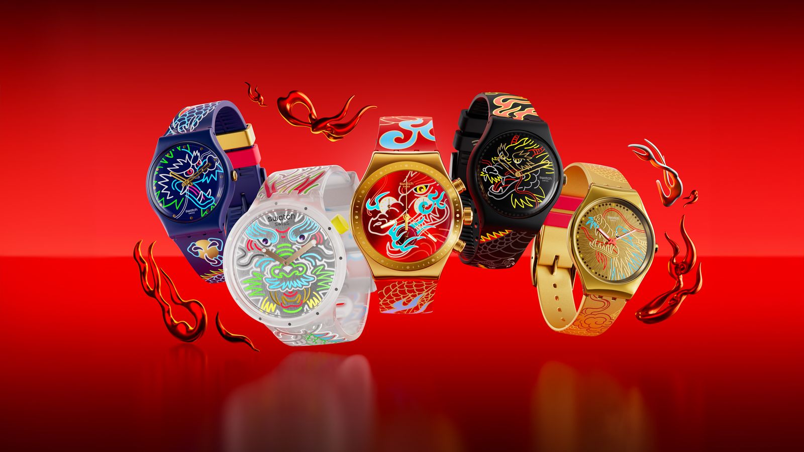 Swatch celebrates Year of the Dragon with new five watch collection | T3