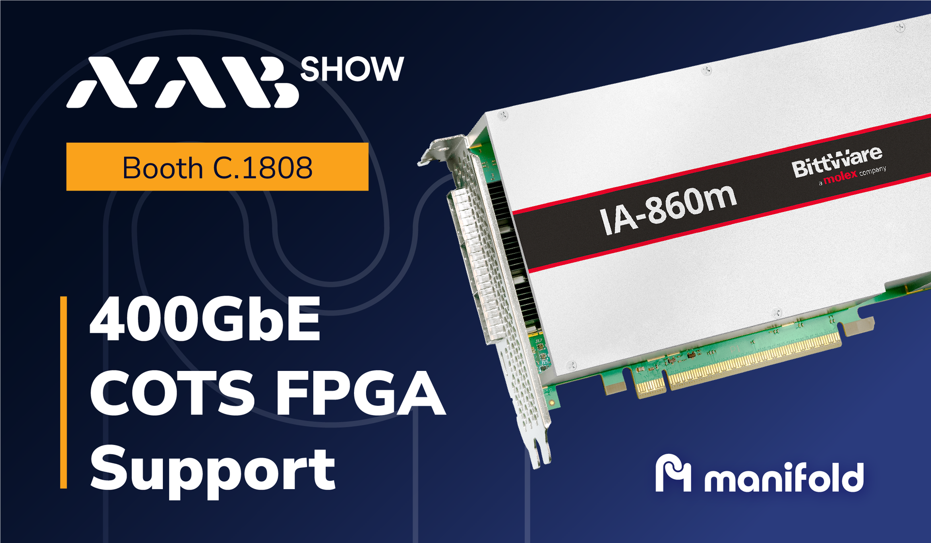 Manifold To Feature Support For 400GbE COTS FPGA Accelerator Cards At ...