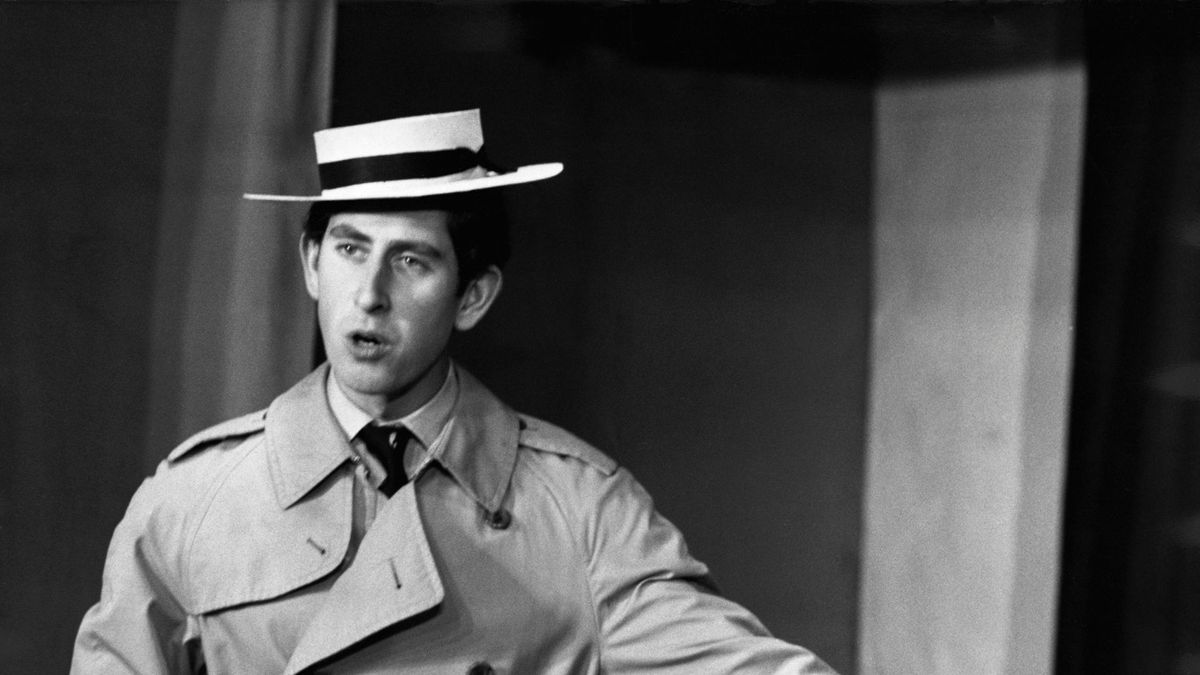 This photo of a young King Charles pretending to fish is cracking us up ...