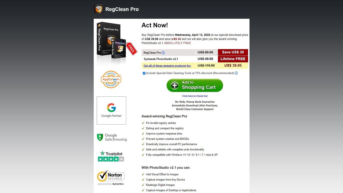 Systweak RegClean Pro review | TechRadar