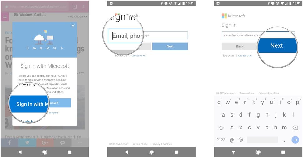 How to use 'Continue on PC' for Android and iOS in Windows 10 Fall ...