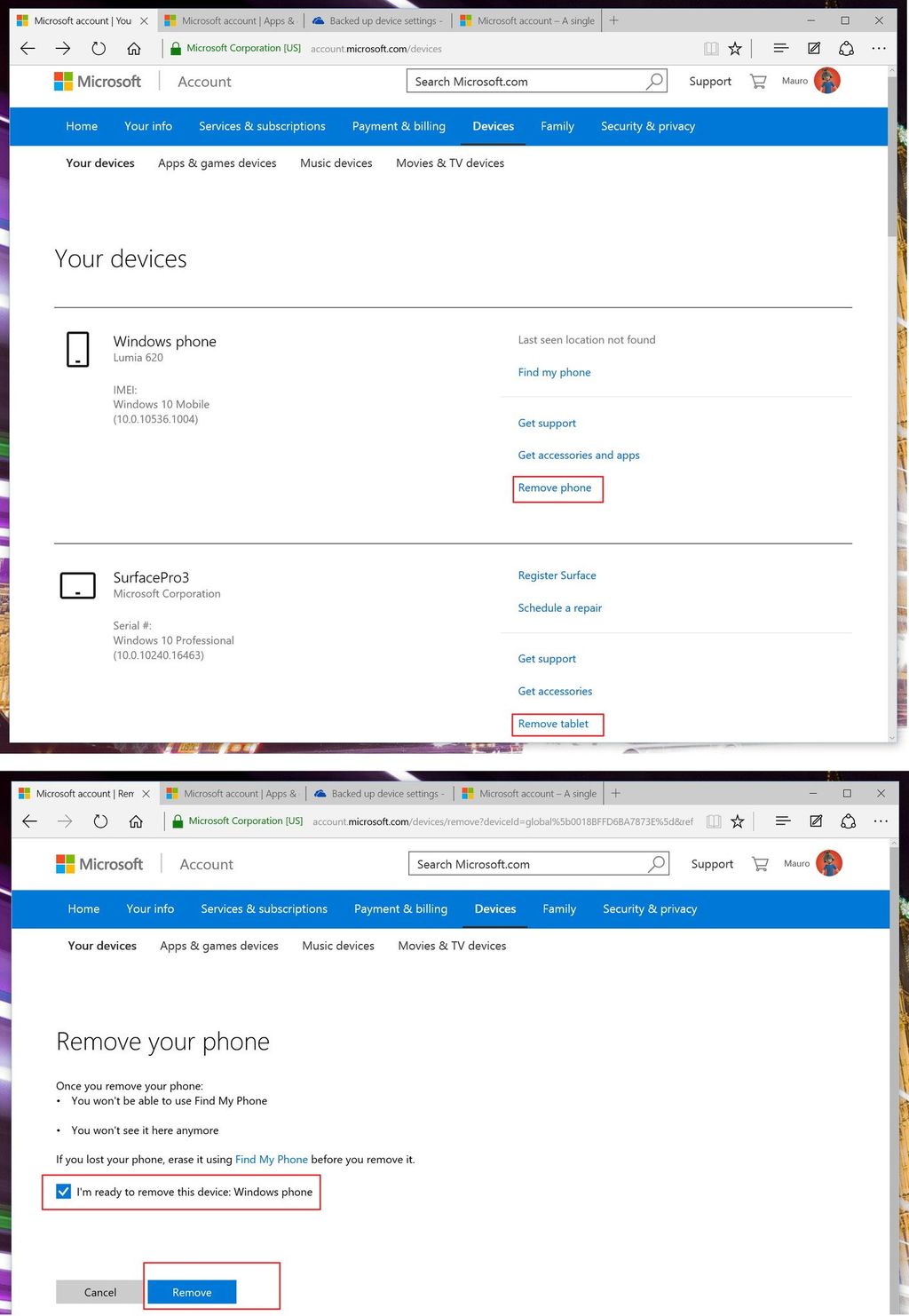 How to manage Windows 10 devices from your Microsoft account | Windows ...