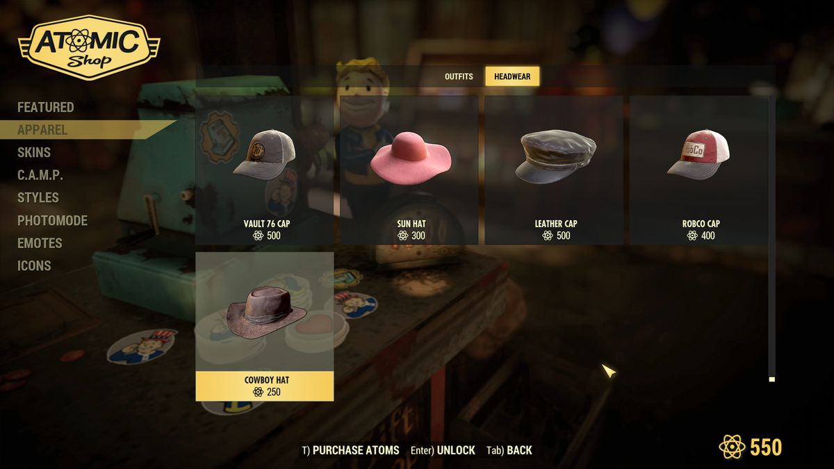 Fallout 76's Atomic Shop microtransactions | PC Gamer