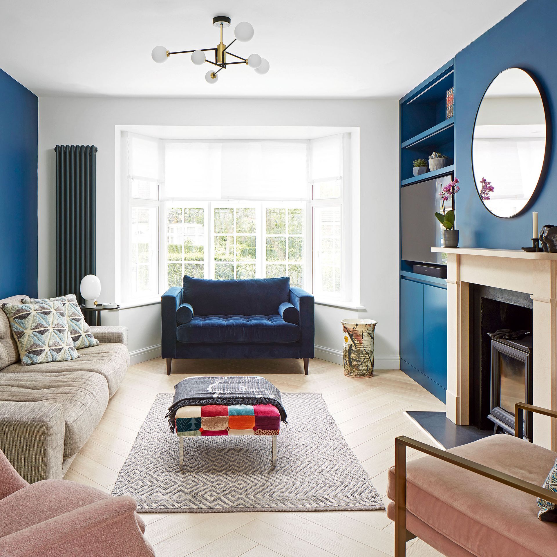 Tour this refurbed home with a calm but cool colour palette | Ideal Home