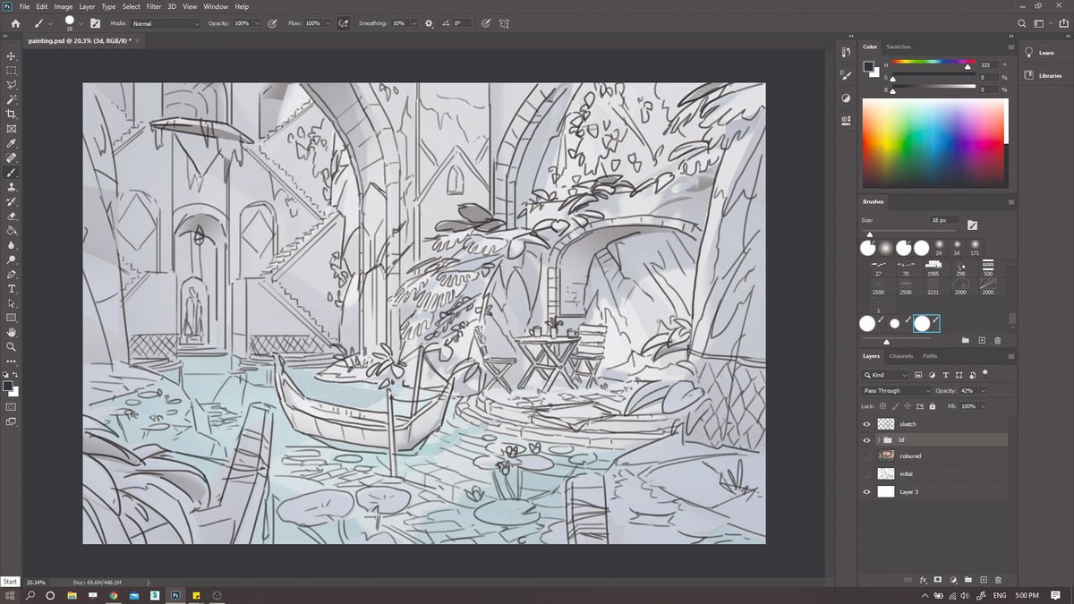 How to paint over a 3D environment | Creative Bloq